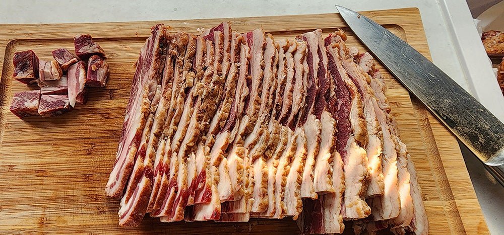 Bastrop County Beef Belly Bacon and Burnt Ends – Wellborn 2R Beef